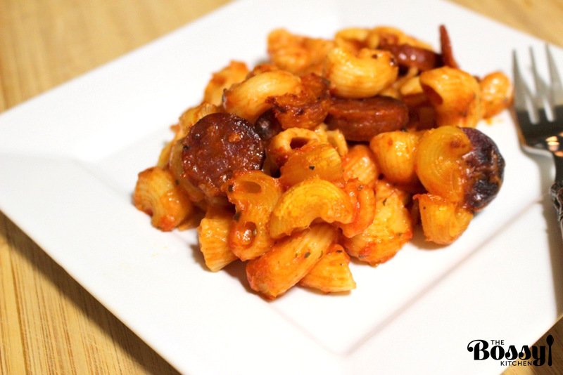 Cheesy Chorizo and Tomato Baked Pasta – The Bossy Kitchen-Cooking at ...