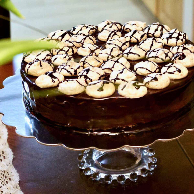 Walnut Meringue Chocolate Mousse Cake – The Bossy Kitchen