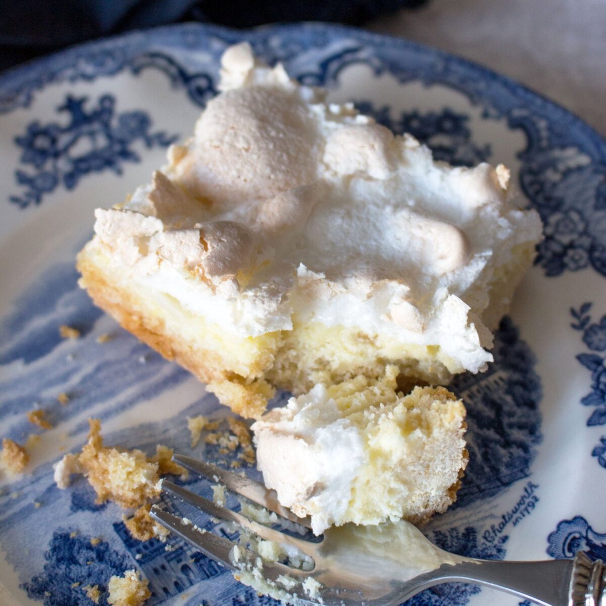 Meringue Farmer Cheese Cake- The Bossy Kitchen