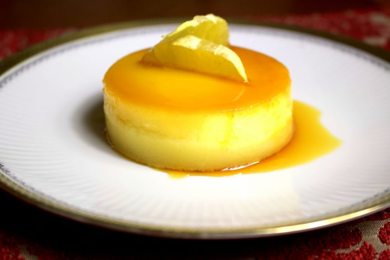 Spanish Orange-Almond Flan Recipe- The Bossy Kitchen
