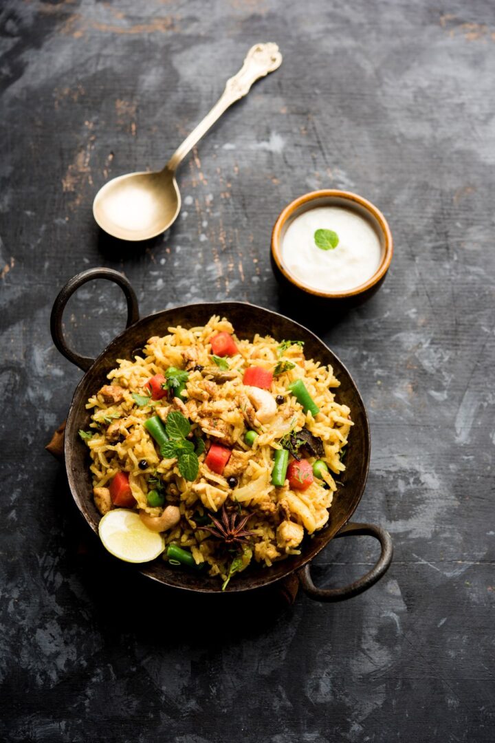 Rice Pilaf with Pork and Vegetables – The Bossy Kitchen