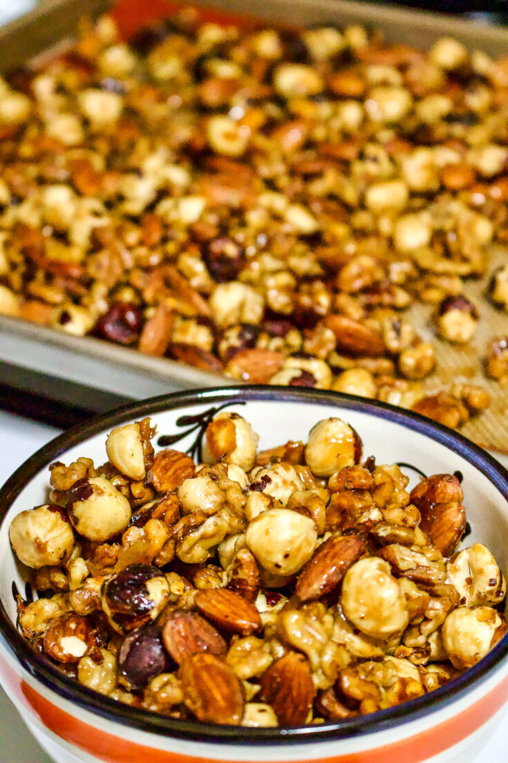 Spicy Maple Nut Mix Recipe- The Bossy Kitchen