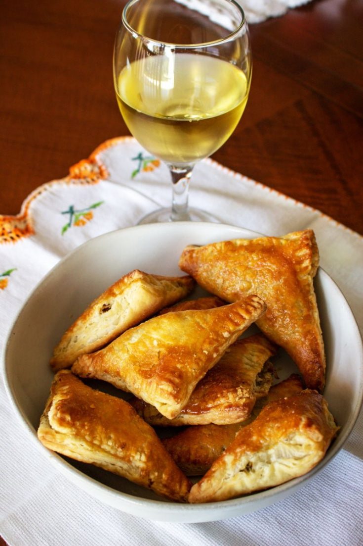 Cabbage Puff Pastry Triangles