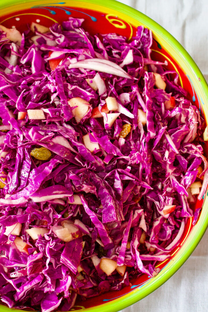 Best Red Cabbage Salad With Apples And Walnuts – The Bossy Kitchen