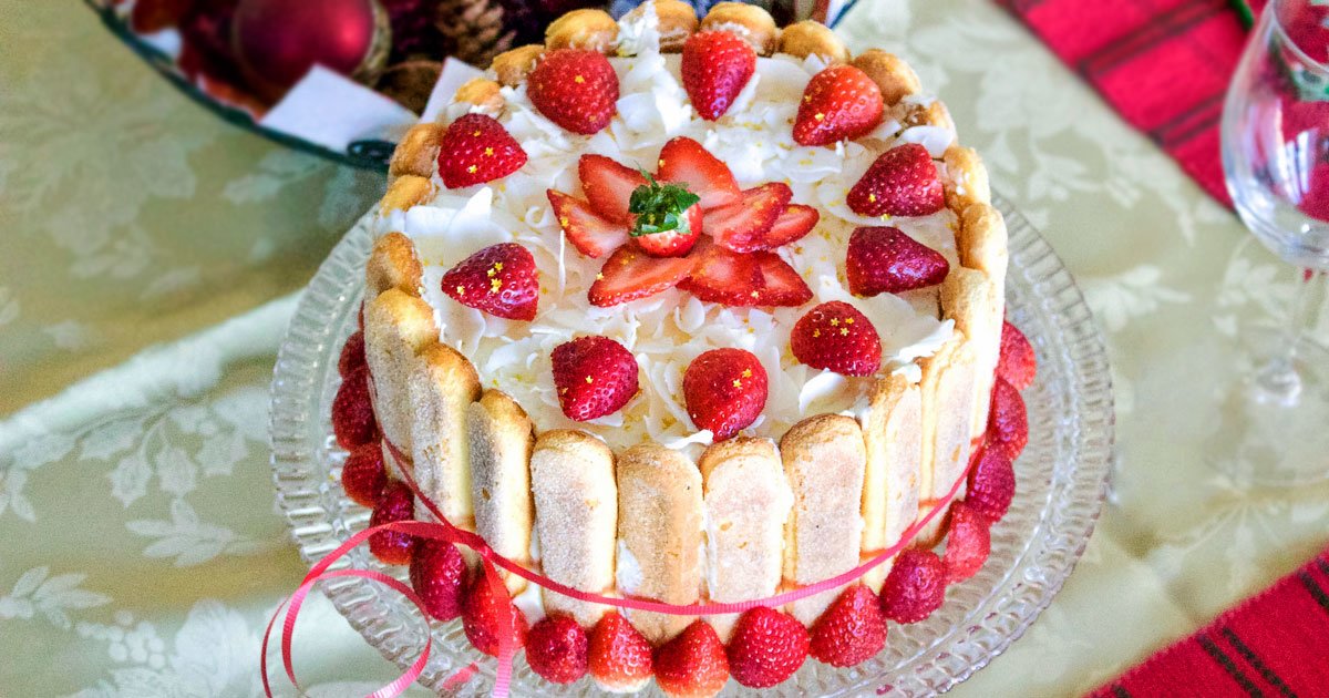 Charlotte Russe Cake- The Bossy Kitchen