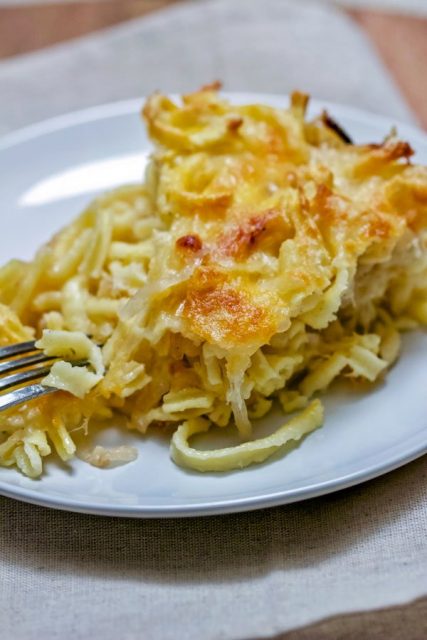 Cheesy German Spaetzle With Caramelized Onions- The Bossy Kitchen