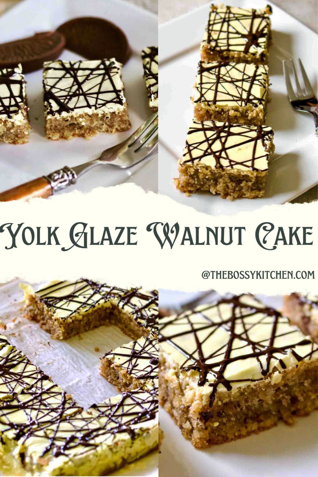 Walnut Cake with Egg Yolk Glaze – The Bossy Kitchen