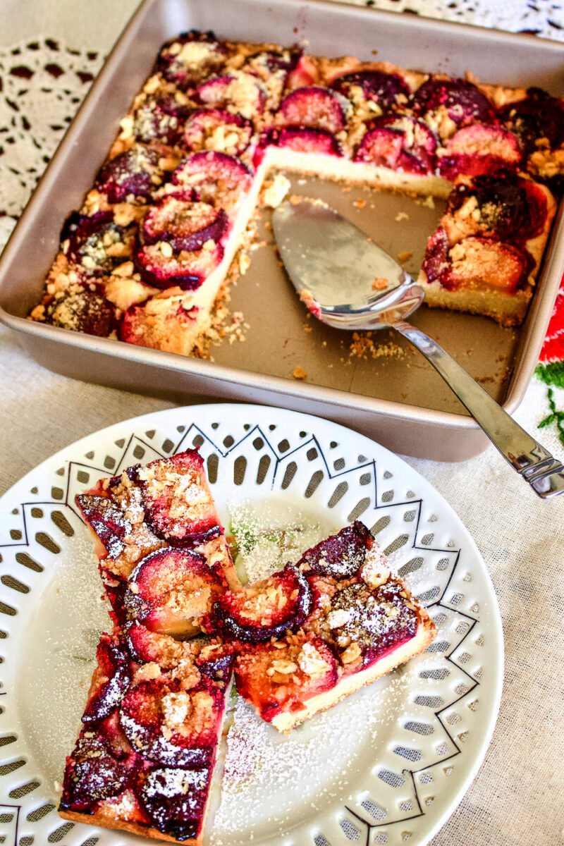 German Plum Kuchen- Pflaumenkuchen – The Bossy Kitchen