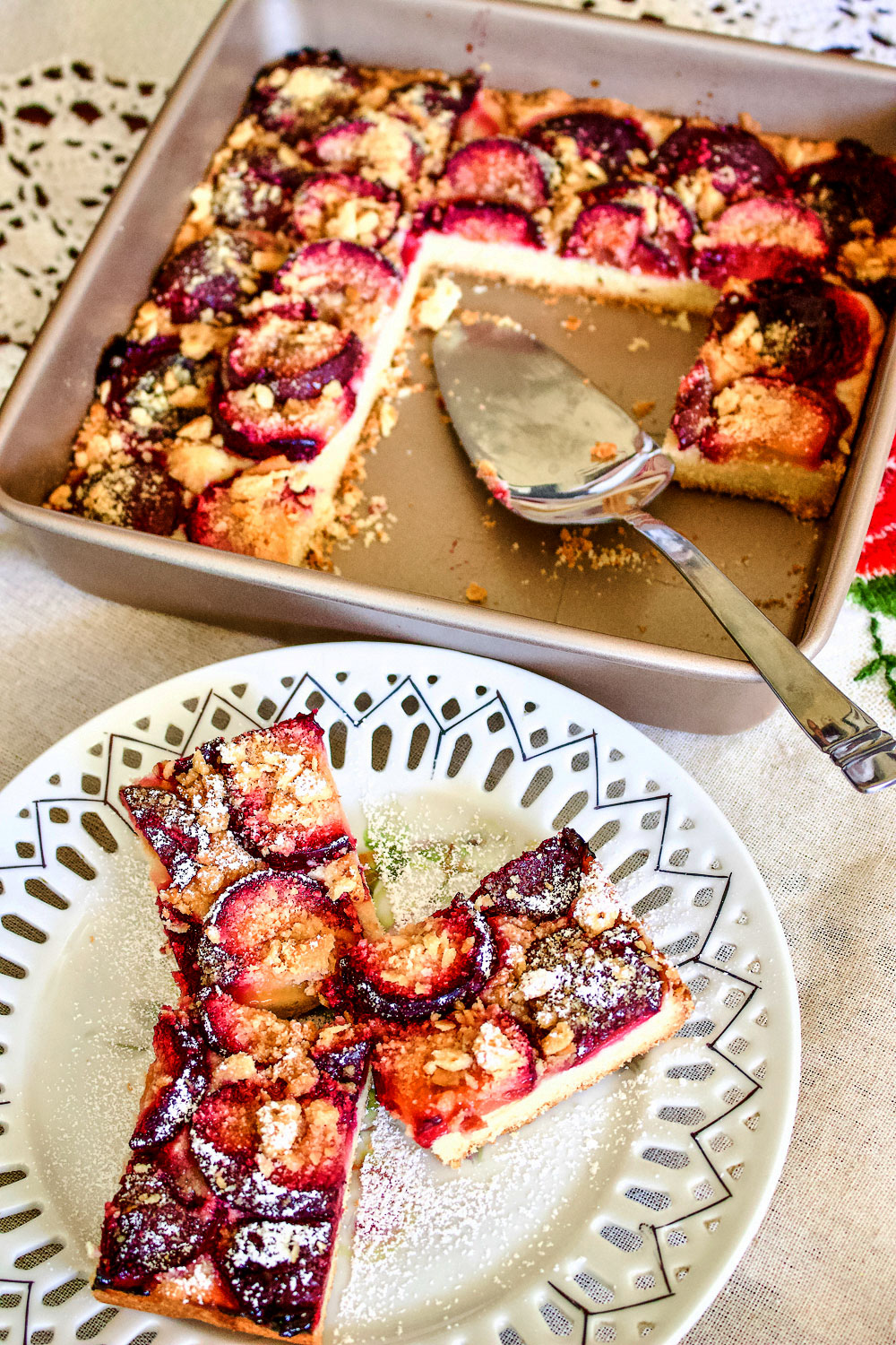 German Plum Kuchen- Pflaumenkuchen – The Bossy Kitchen