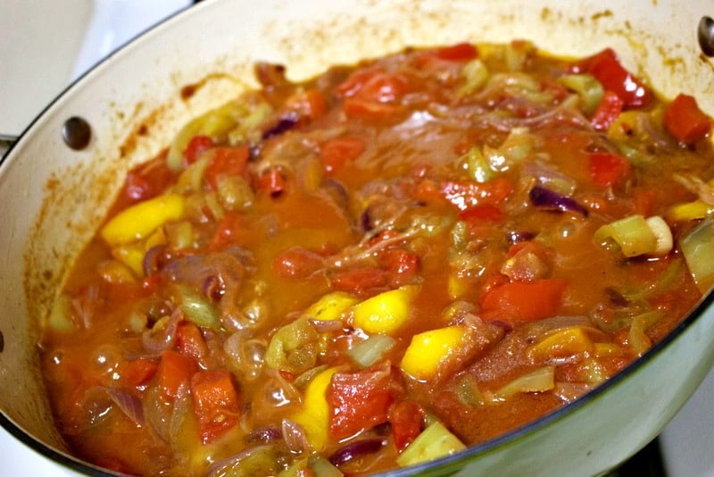 Lecso- Hungarian Pepper-Tomato Stew