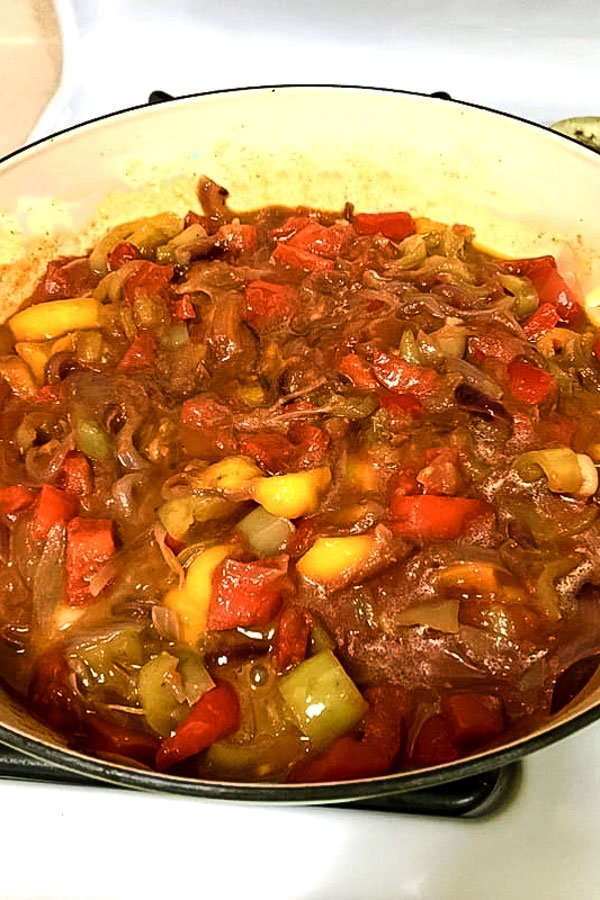 Lecso- Hungarian Pepper-Tomato Stew