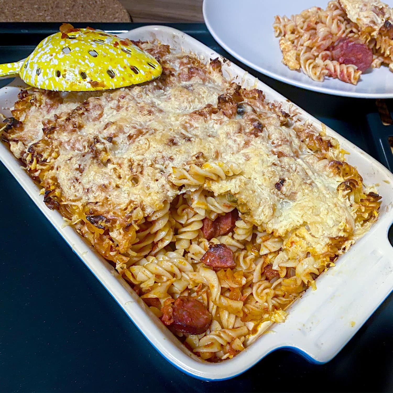 Cheesy Chorizo and Tomato Baked Pasta – The Bossy Kitchen