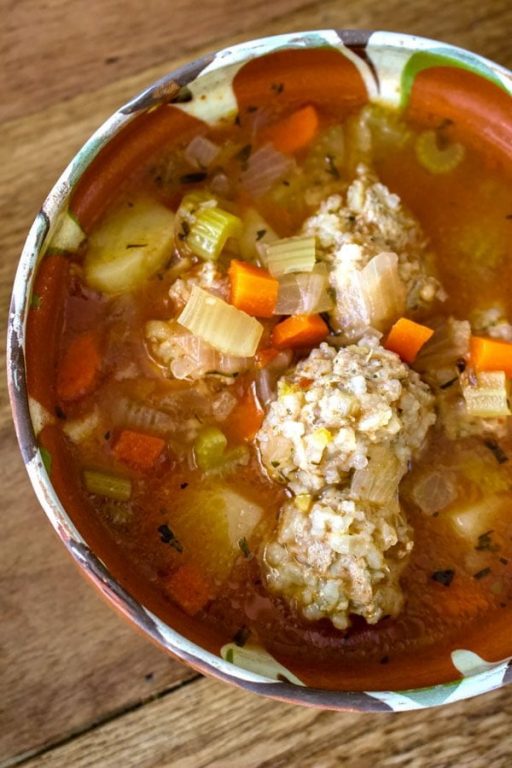 Romanian Meatballs Sour Soup (Ciorba De Perisoare)