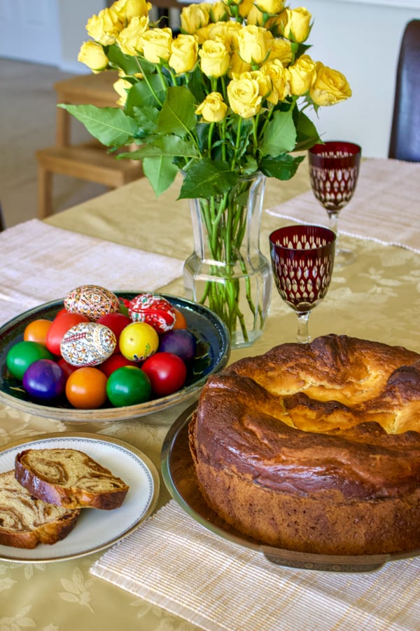 Romanian Traditional Sweet Bread With Walnuts- Cozonac