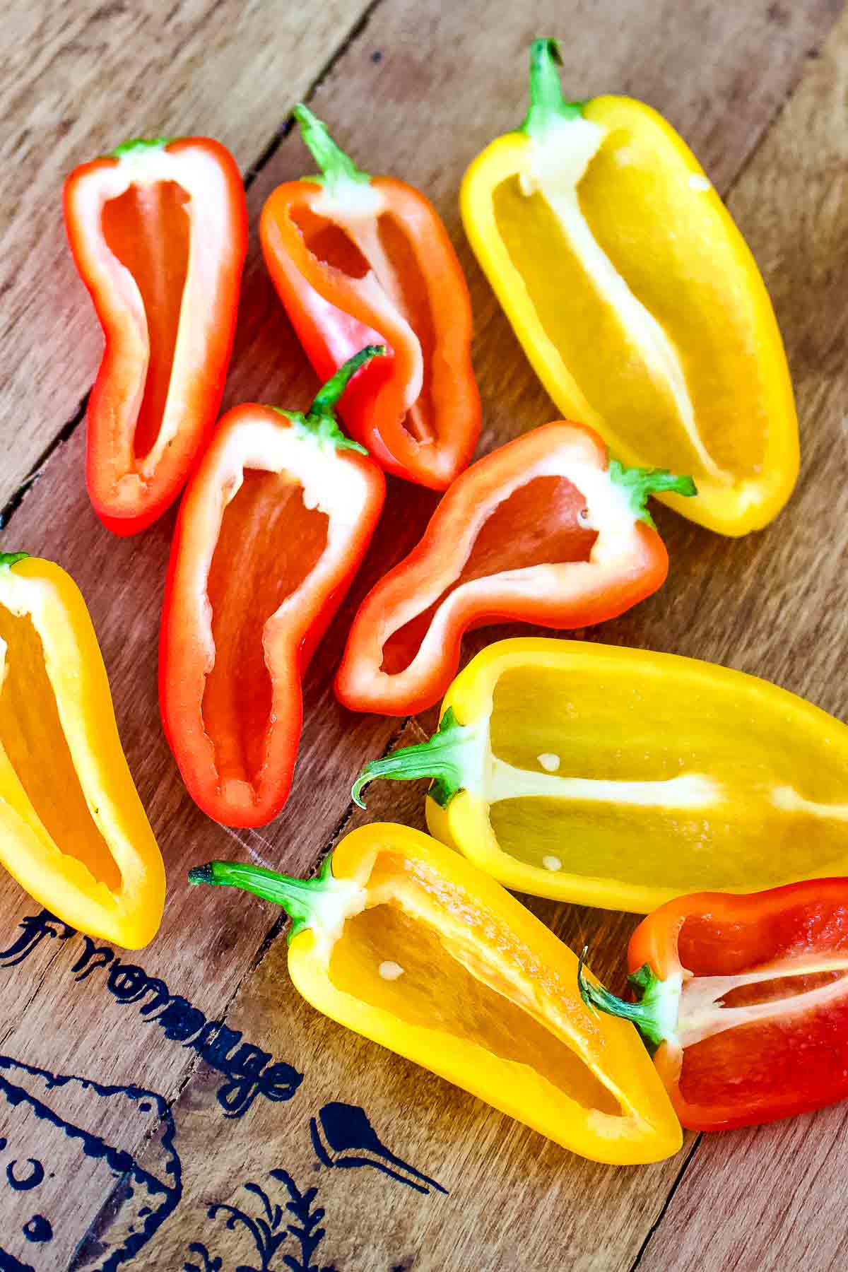 Mini Peppers Stuffed With Cream Cheese – The Bossy Kitchen
