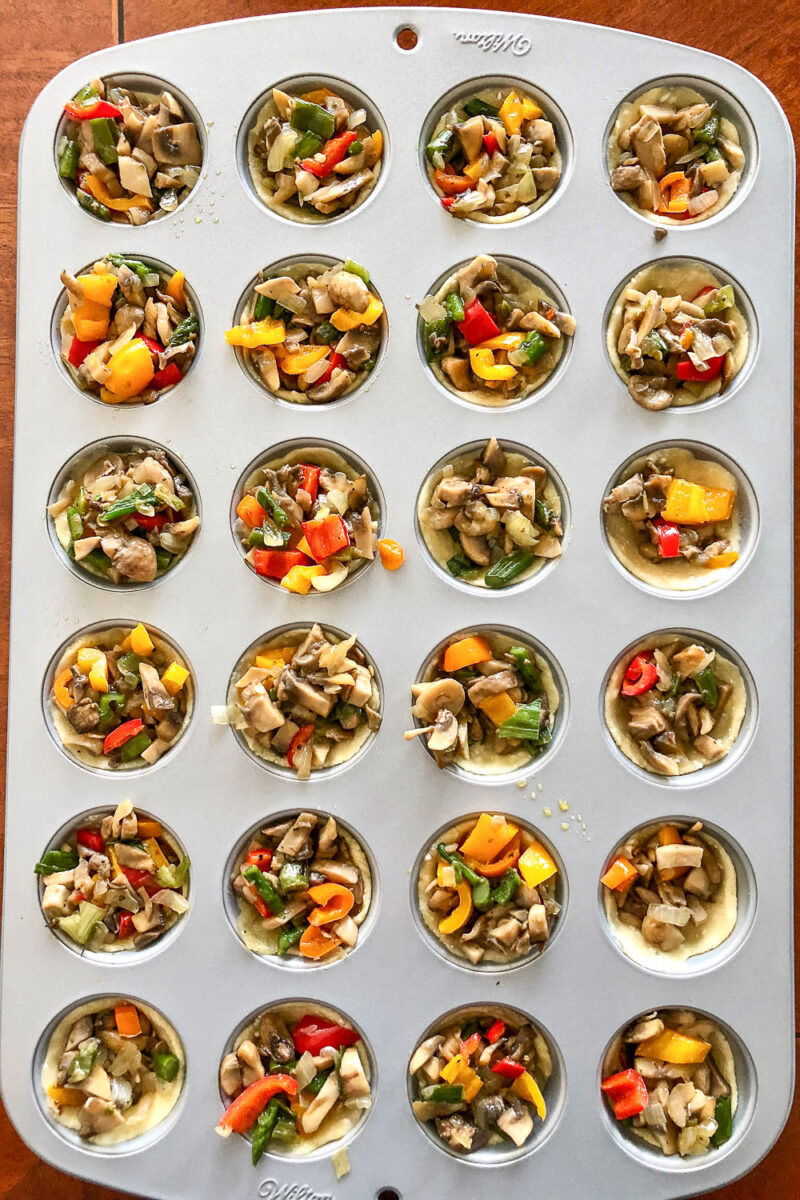 Vegetarian Mini Quiche Recipe- The Bossy Kitchen