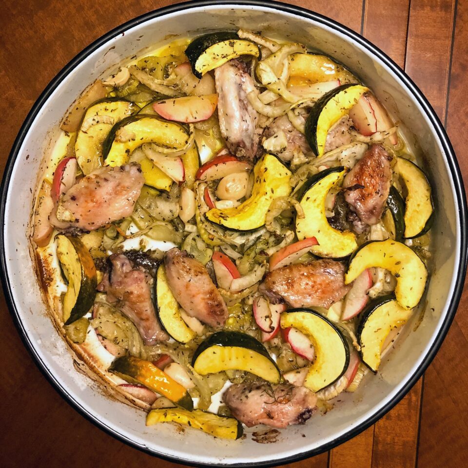 Sheet Pan Chicken with Acorn Squash and Fennel – The Bossy Kitchen