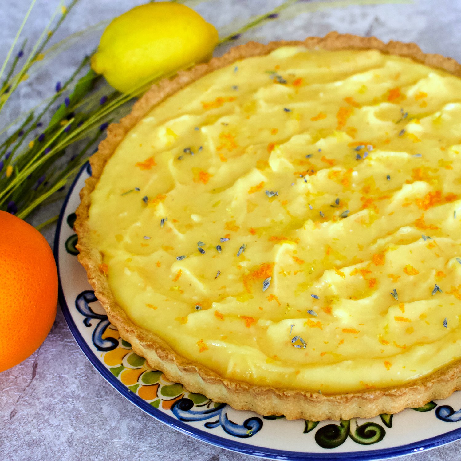 Easy Lavender Citrus Curd Pie – The Bossy Kitchen