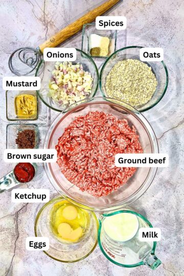 Classic Meatloaf With Oatmeal Recipe- The Bossy Kitchen