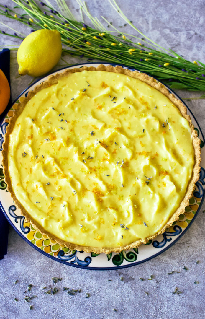 Easy Lavender Lemon Curd Pie – The Bossy Kitchen
