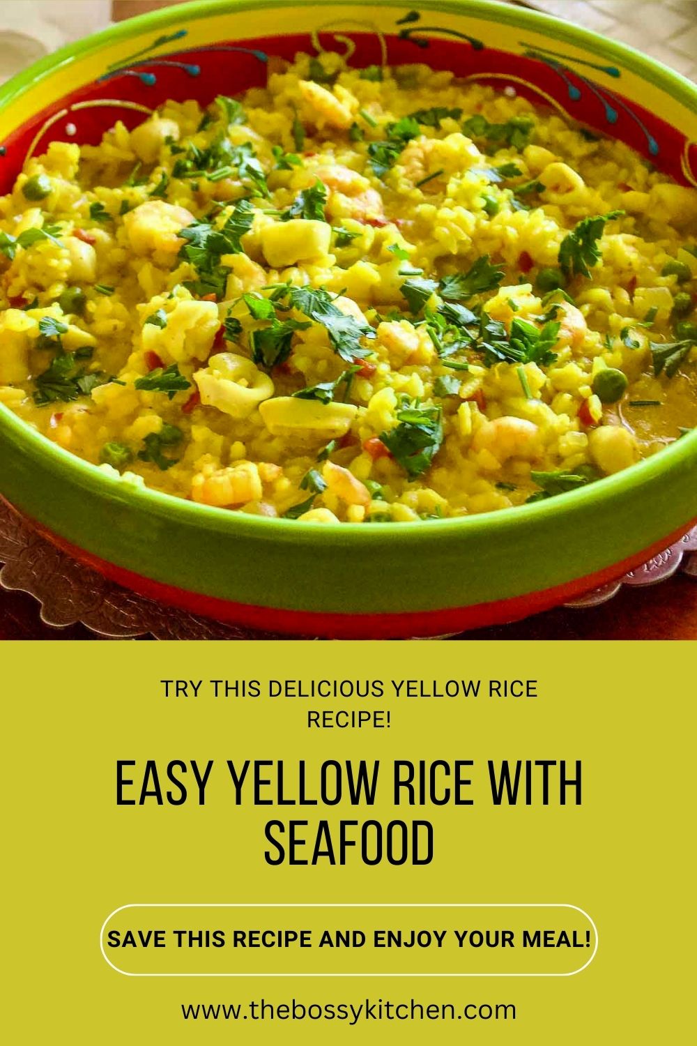 Easy Yellow Rice With Seafood – The Bossy Kitchen