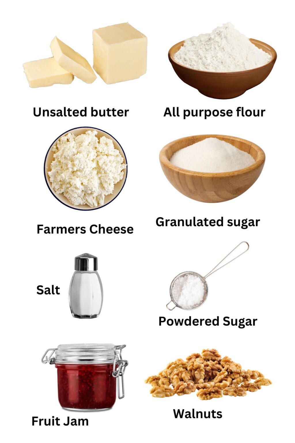 Jam And Walnut Rugelach Cookies – The Bossy Kitchen