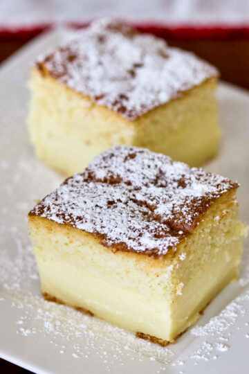 Magic Three-Layer Vanilla Custard Cake – The Bossy Kitchen