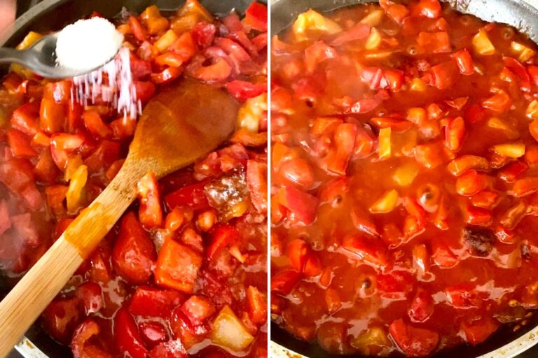 Balkan Pepper & Tomato Sauté (Piperchi țârgâsiti) – The Bossy Kitchen