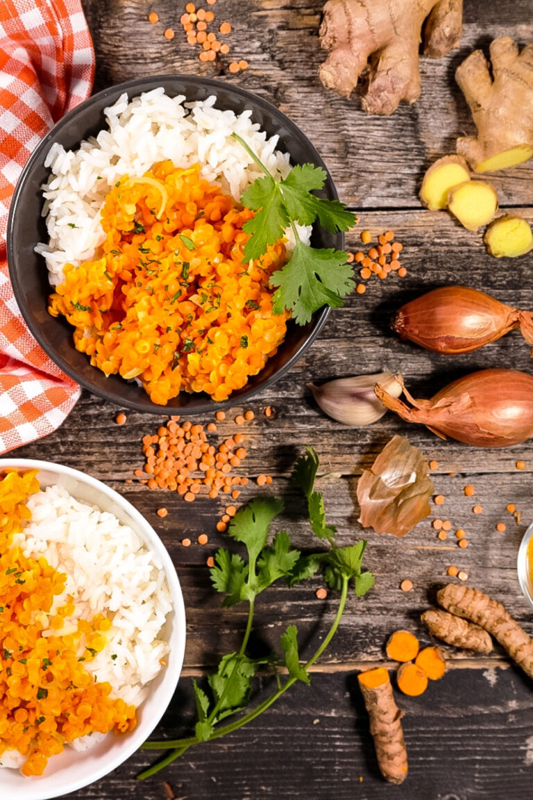 Dal Bhat (Rice And Lentils)- The Bossy Kitchen