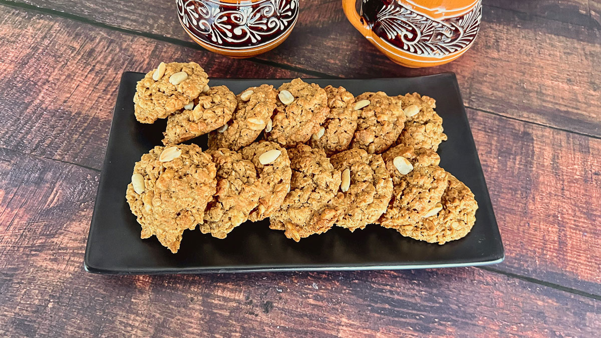 Easy Oatmeal Peanut Butter Cookies- The Bossy Kitchen