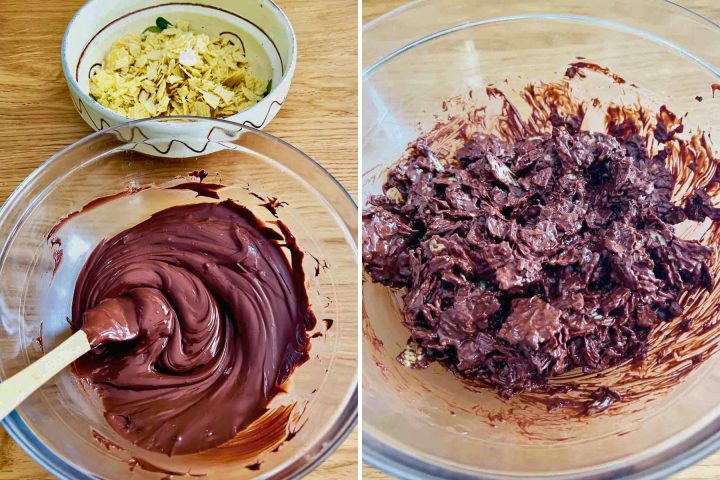 Chocolate Potato Chip Clusters (Two Ingredients) – The Bossy Kitchen