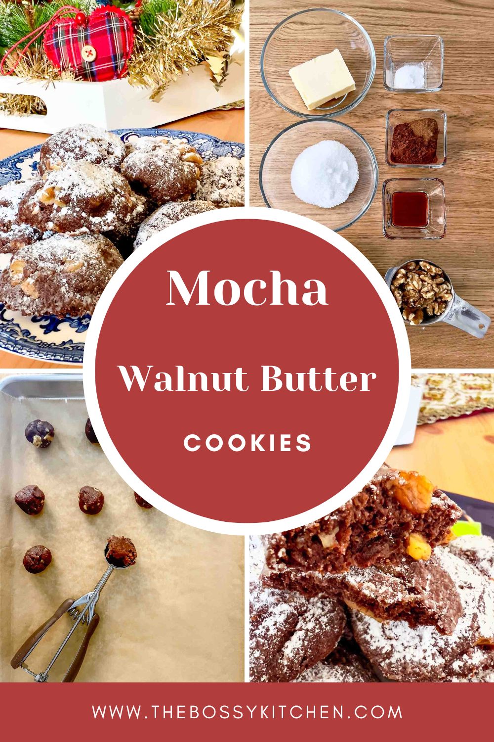 Mocha Walnut Butter Cookies – The Bossy Kitchen